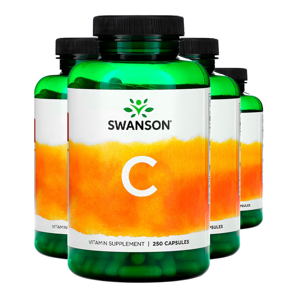 Kit 4x Vitamina C-500 Rosa Mosqueta Shanson 250 Caps Importado /Made in Usa | Shopee Brasil