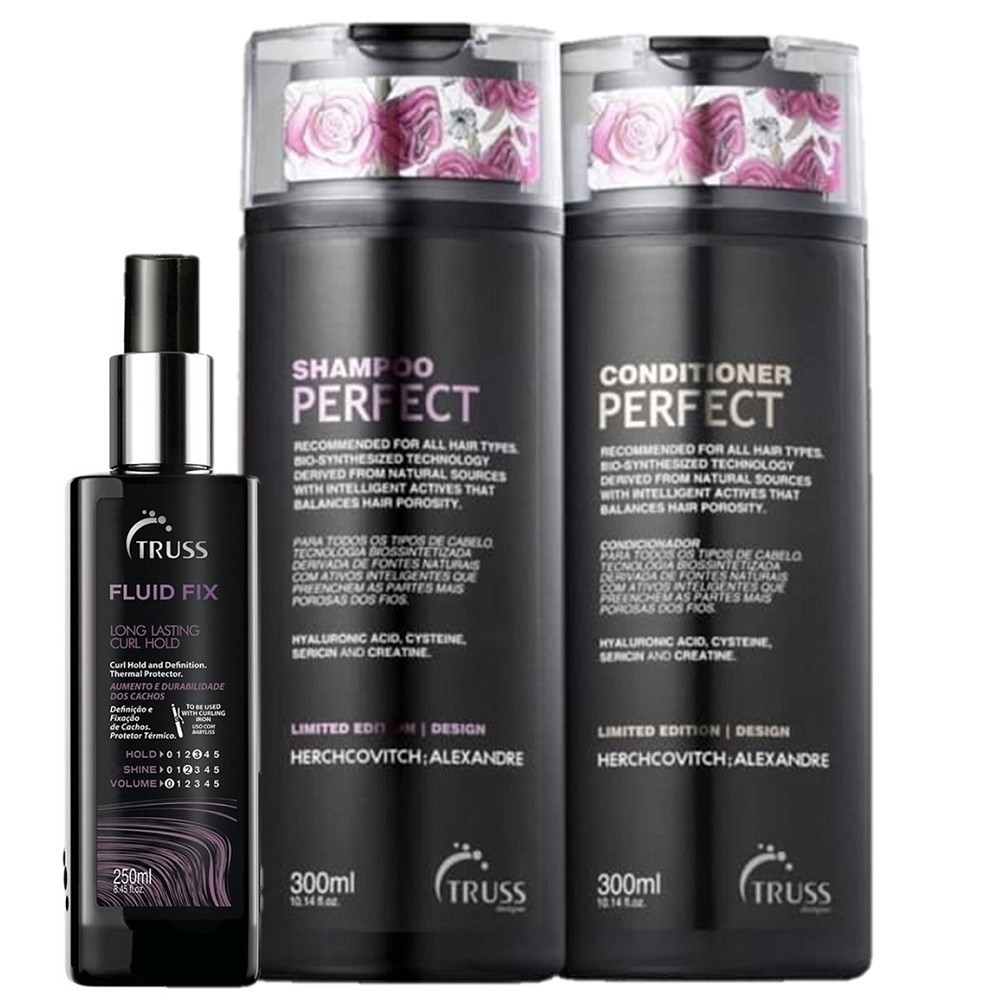 Kit Truss Perfect Fluid Cabelos de Todos os Tipos (3 Produtos) | Shopee ...