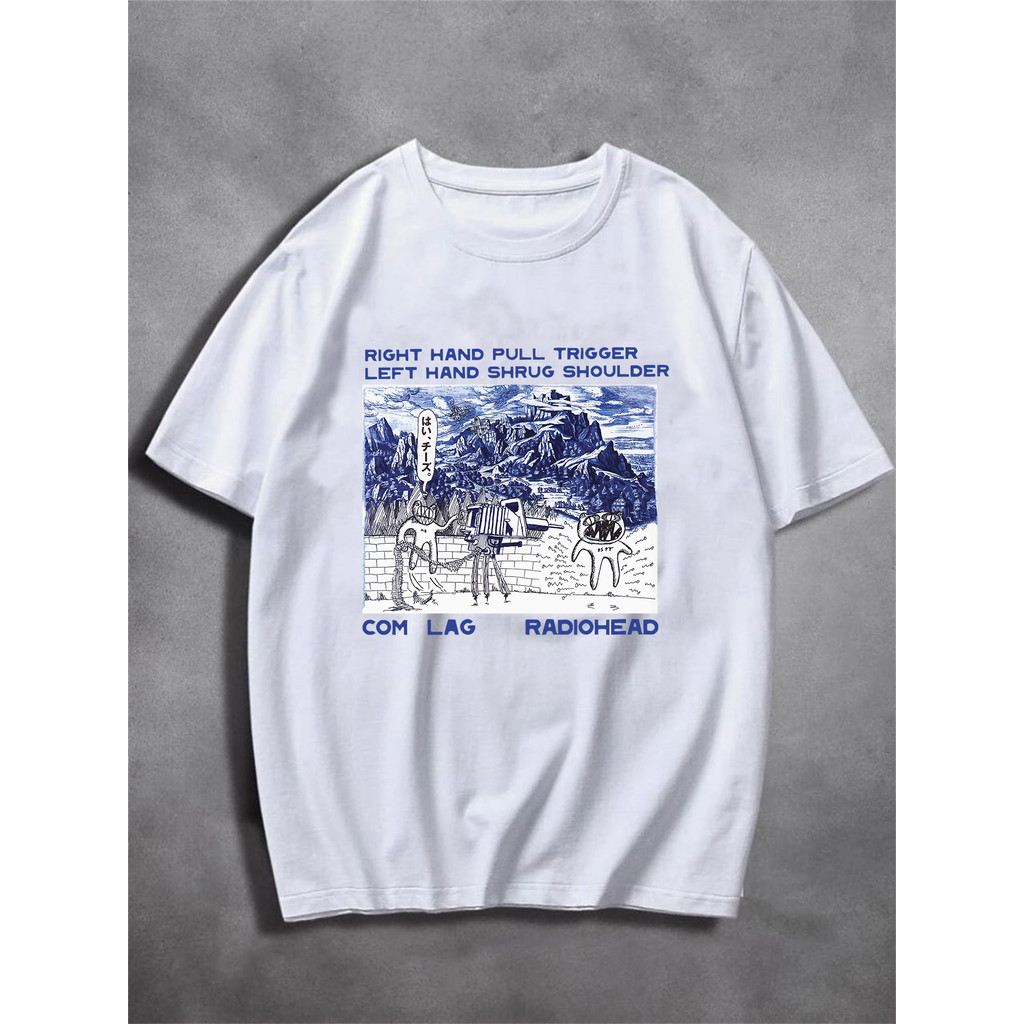 Camiseta Banda Radiohead Crying Camisa 100% Algodão Unissex Lançamento ...