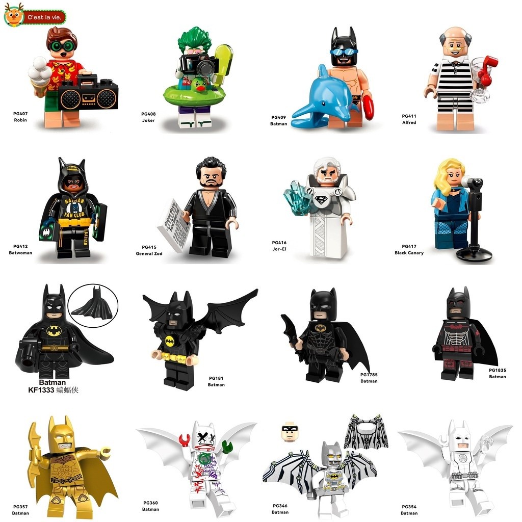 Bonecos De Bloco De Construção De Super-Heróis Batman Presente De ...