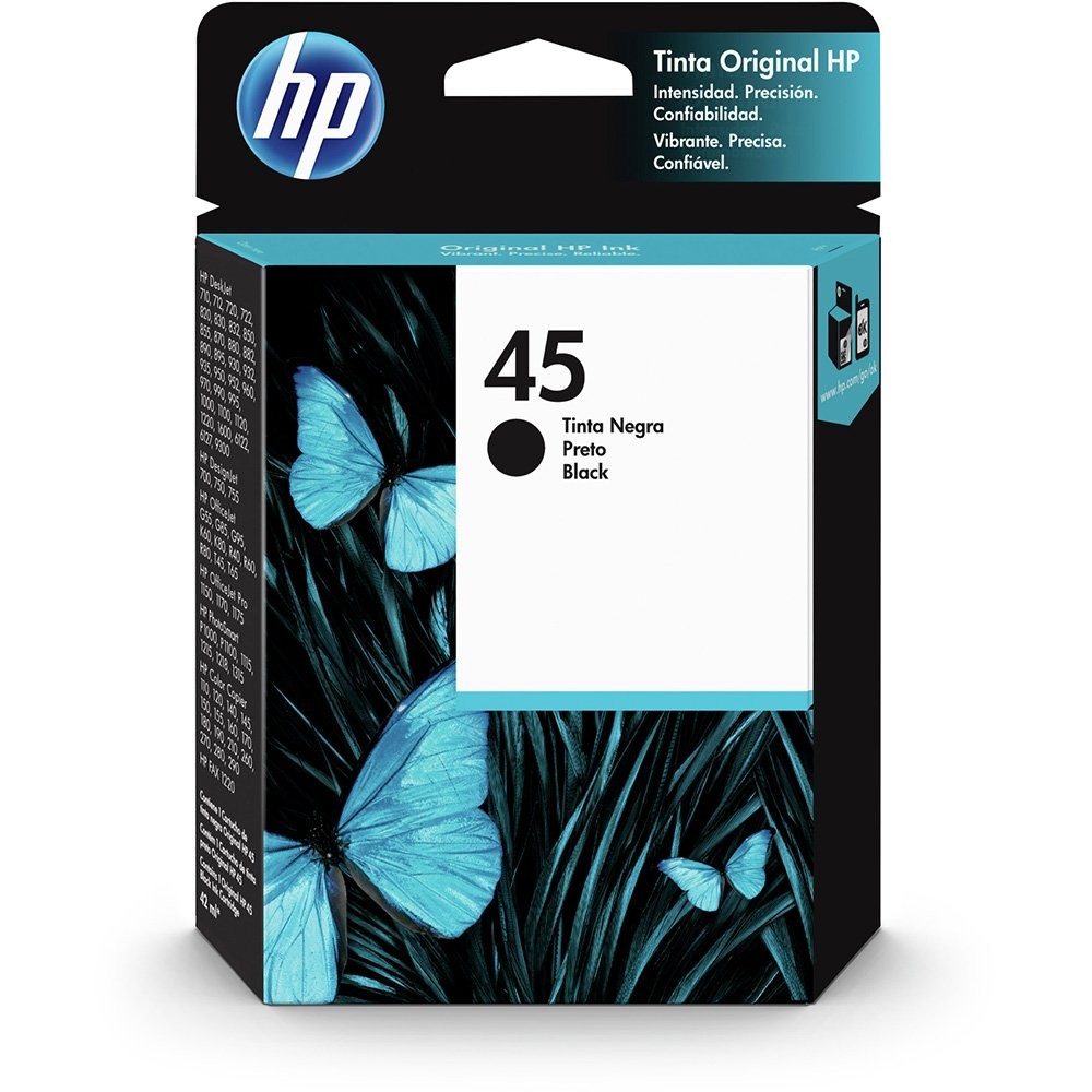 Cartucho Hp 45 51645gl Preto | Shopee Brasil