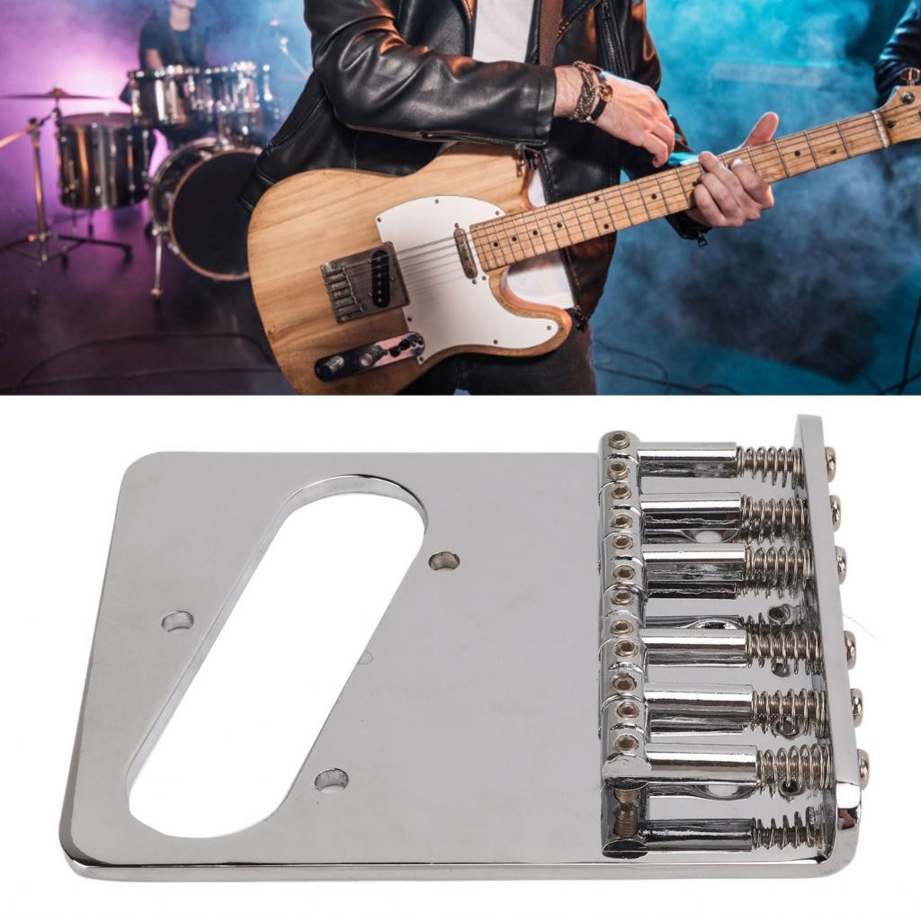 6 Saddle Bridge High Hardness Electric Guitar Pitch and Height ...