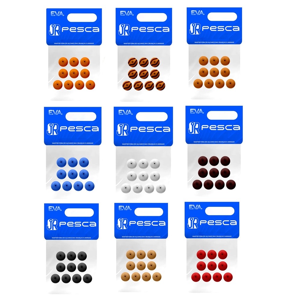 Eva Boleado 8mm Bolinha - Jr Pesca | Shopee Brasil