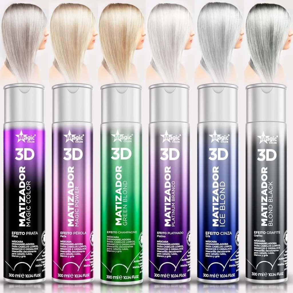 Magic Color 3D Matizador Todos os Efeitos Escolha O Seu Loiro/Ruivo ...