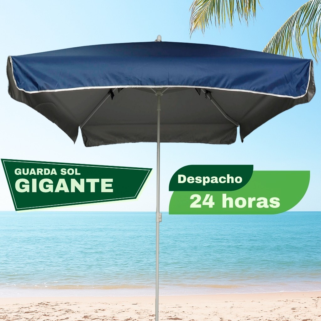 Guarda Sol Quadrado Gigante 3M Aberto Reforçado Proteção Contra Uv Para ...