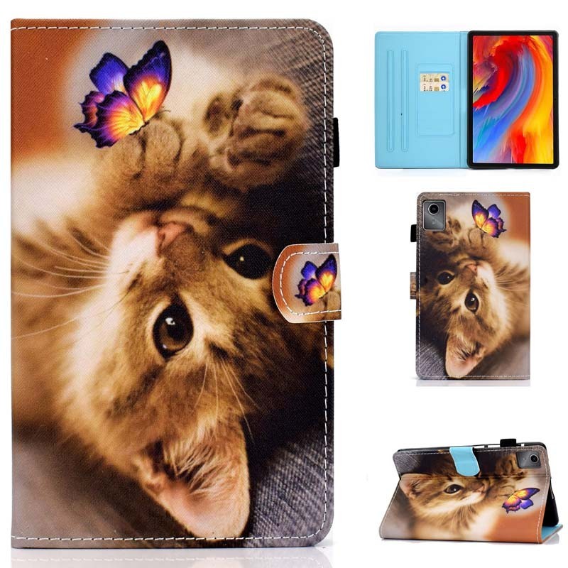 Capa flip De Couro PU Fofa Para Lenovo Tab M11 TB330FU TB330XU Xiaoxin ...