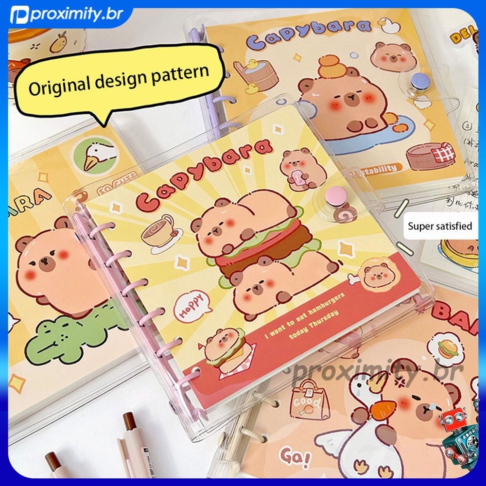 Kapibala Hand Account Book Bloco De Notas De Folha Solta Quadrada ...