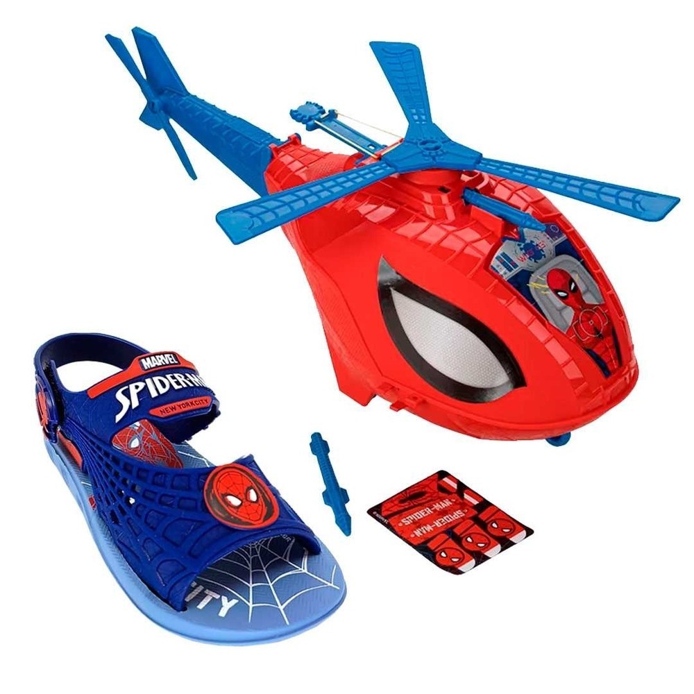 Sandalia Menino Homem Aranha Spider Man Sky Operation Helicóptero ...