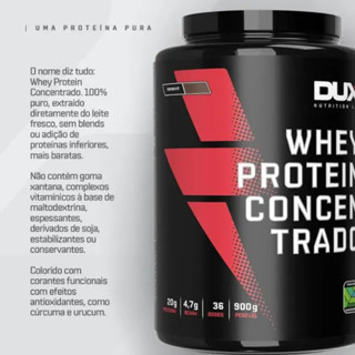 Whey Protein Concentrado Sabor Doce de Leite Pote 900g - Dux Nutrition - Suplemento Alimentar em ...