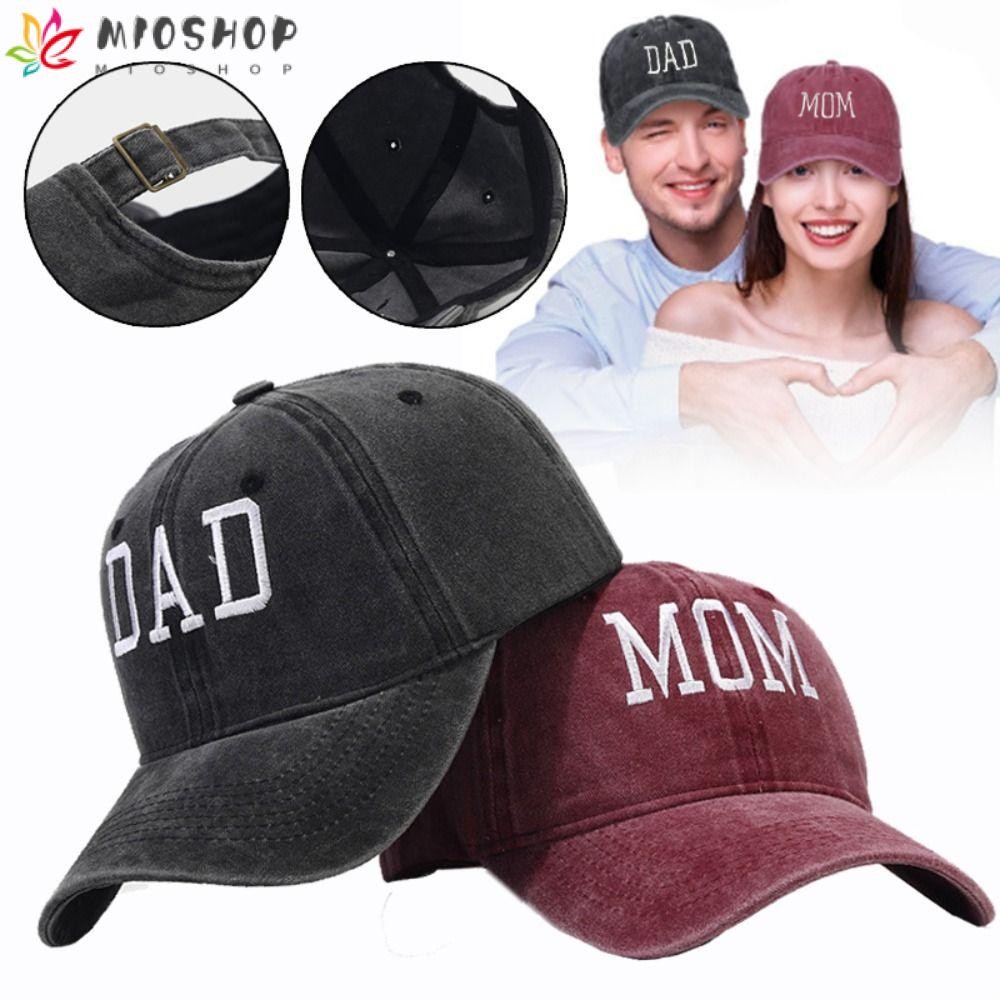 MIOSHOP DAD MOM Bonés De Beisebol Bordados , Viseiras Ajustáveis , Boné ...