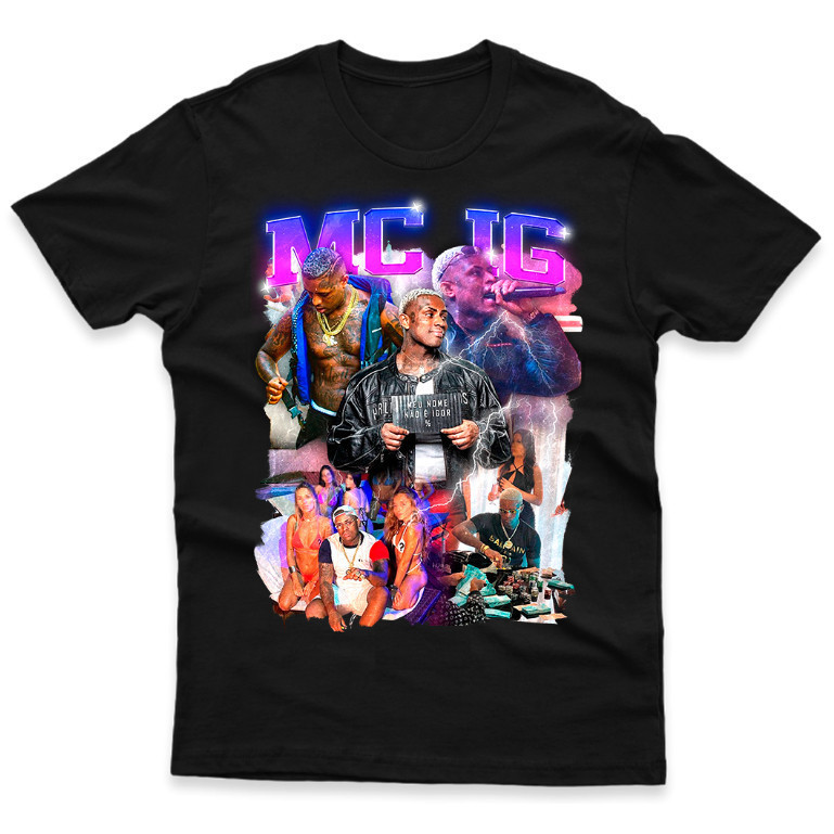Camiseta Premium Mc Ig Funk 100% Algodão Nínguem Ta Puro Envio Rápido ...