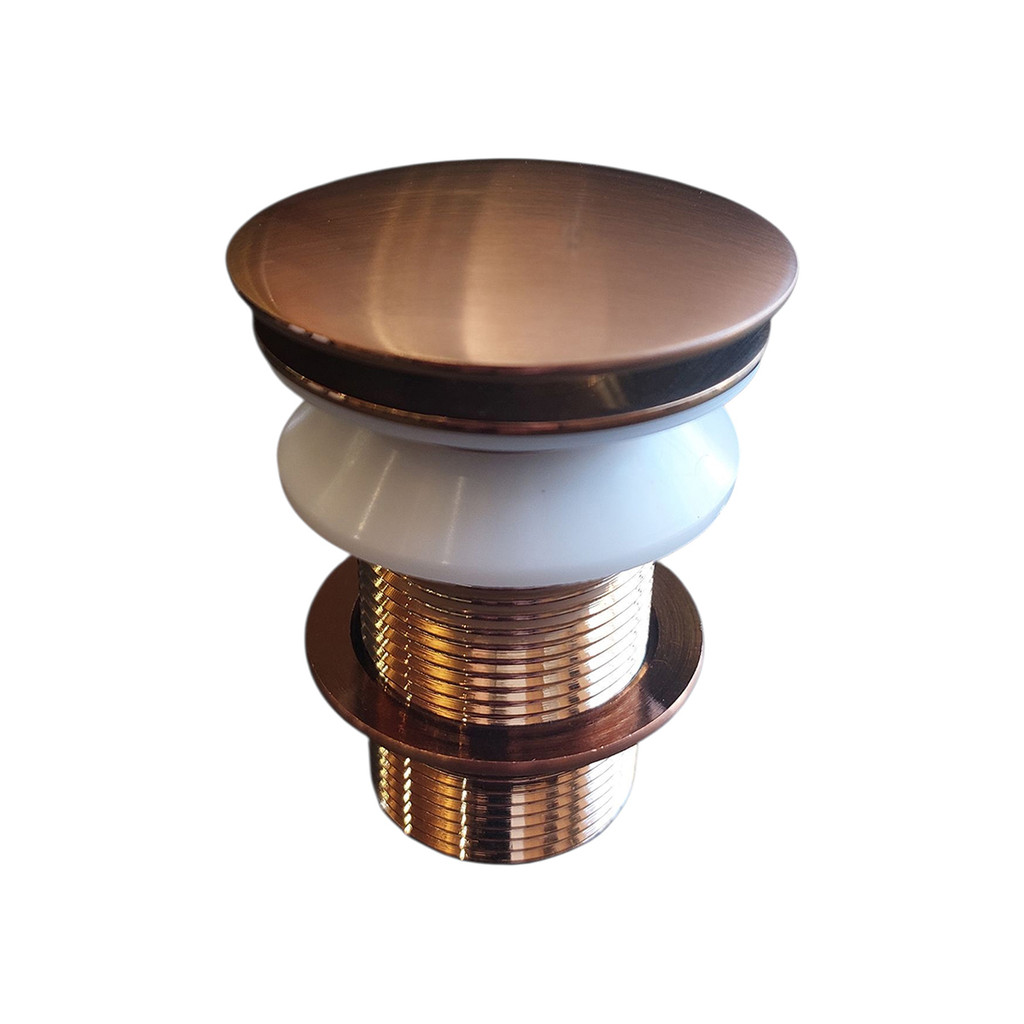 Válvula Click Rose Gold Fosca Inox para Cubas | Shopee Brasil