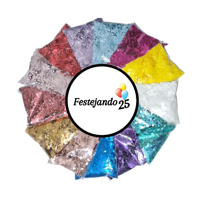 Confete Para Balões Bexiga Bubble Ballon Cake Pacote Com 25 Gramas ...