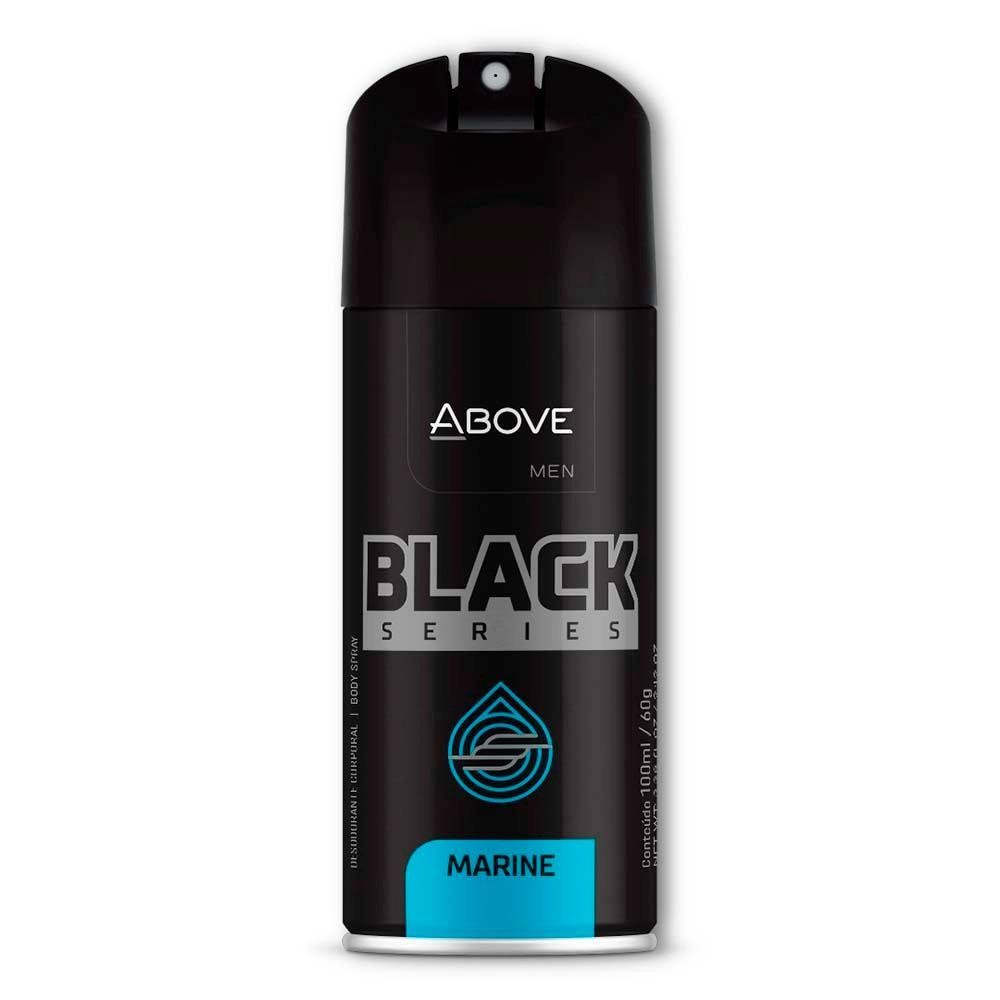 Above Men Black Desodorante Aerossol Series Marine Com 100Ml | Shopee ...