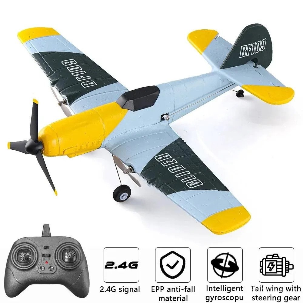 BF109 RC Plane 2.4G 3CH EPP Espuma Controle Remoto Lutador Fixo Wingpan ...