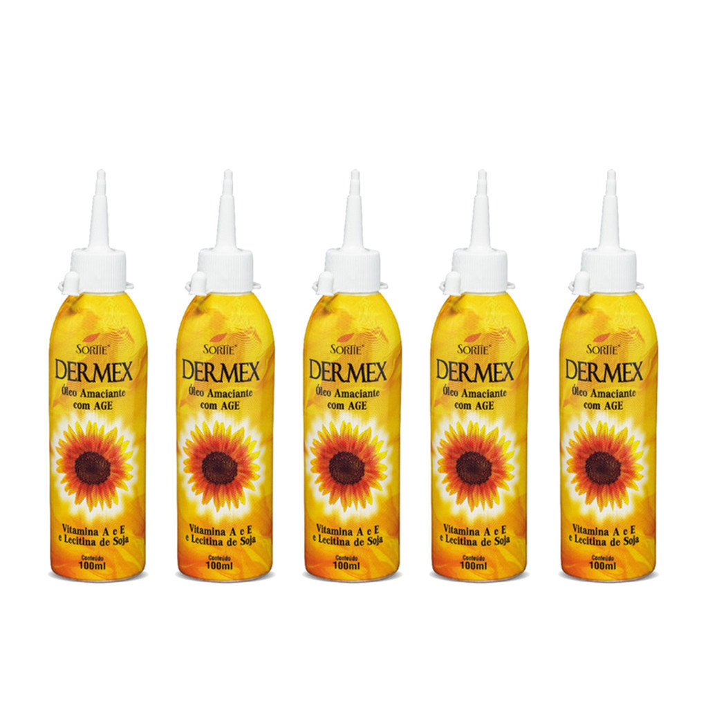 Óleo De Girassol Dermaex Age Kit 5 unidades Escaras Feridas Assaduras ...
