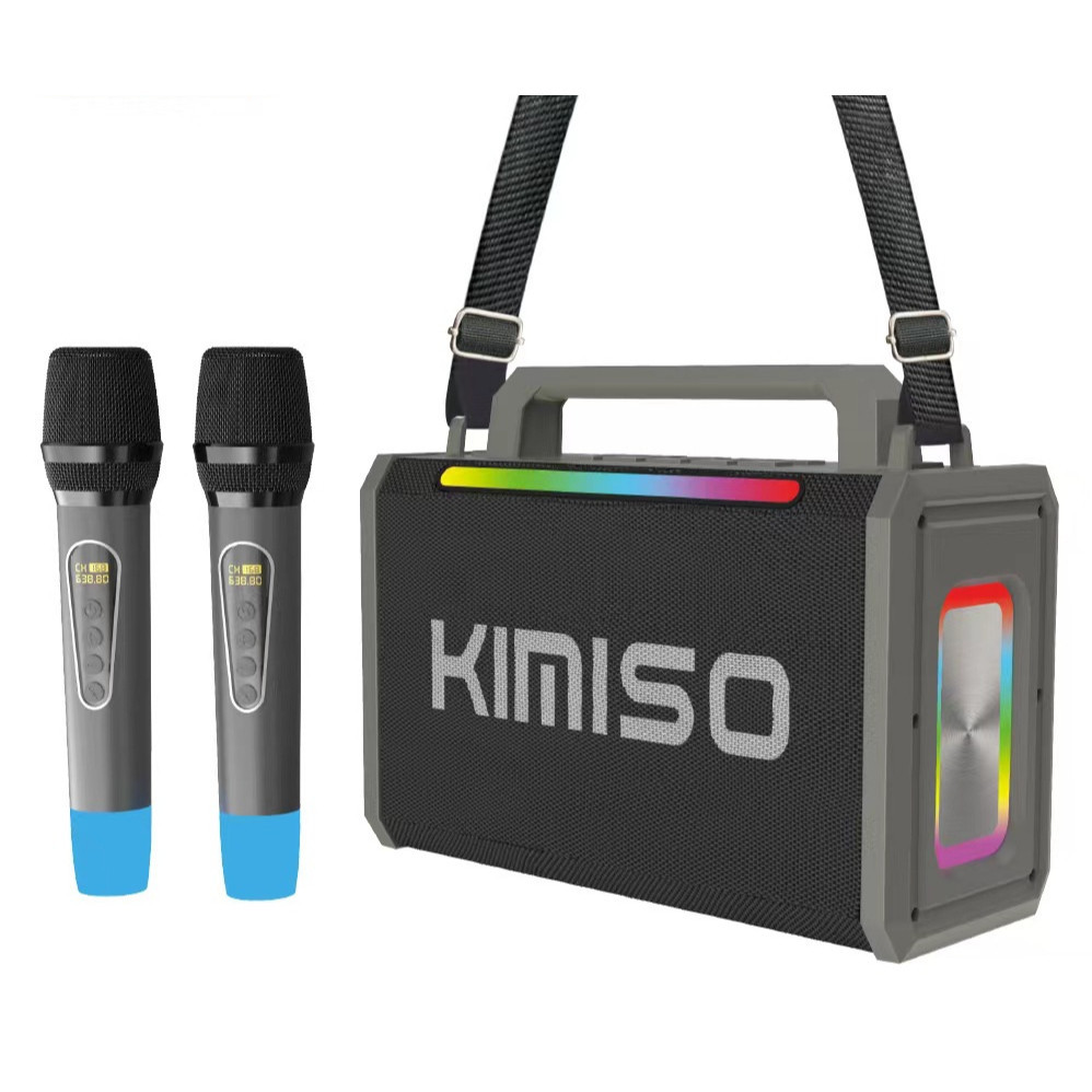 Caixa De Som Portátil Com Microfones Imenso X52 Potente 140w | Shopee ...