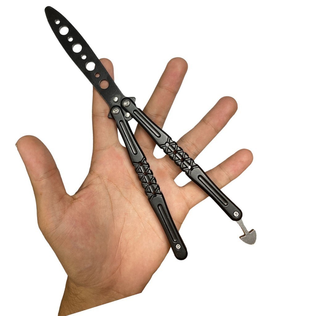 Faca Butterfly Canivete Sem Corte Treino Manobras | Shopee Brasil