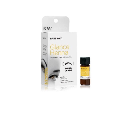 KIT GLANCE HENNA LOIRO CLARO RARE WAY | Shopee Brasil