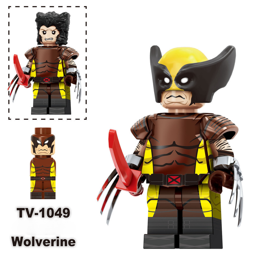 Lego Deadpool & Wolverine Super Herói Blocos De Construção Minifigura ...