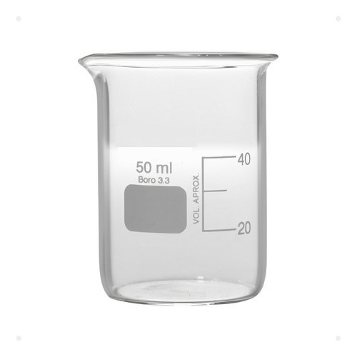 Bequer Becker De Vidro Graduado 50ml -esp | Shopee Brasil