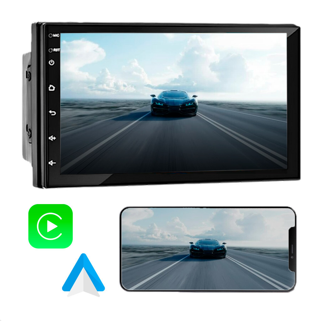 Central Multimídia H-Tech Ht-3125ca Carplay Android Auto 7pol Bluetooth Usb Espelhamento Sem Fio ...