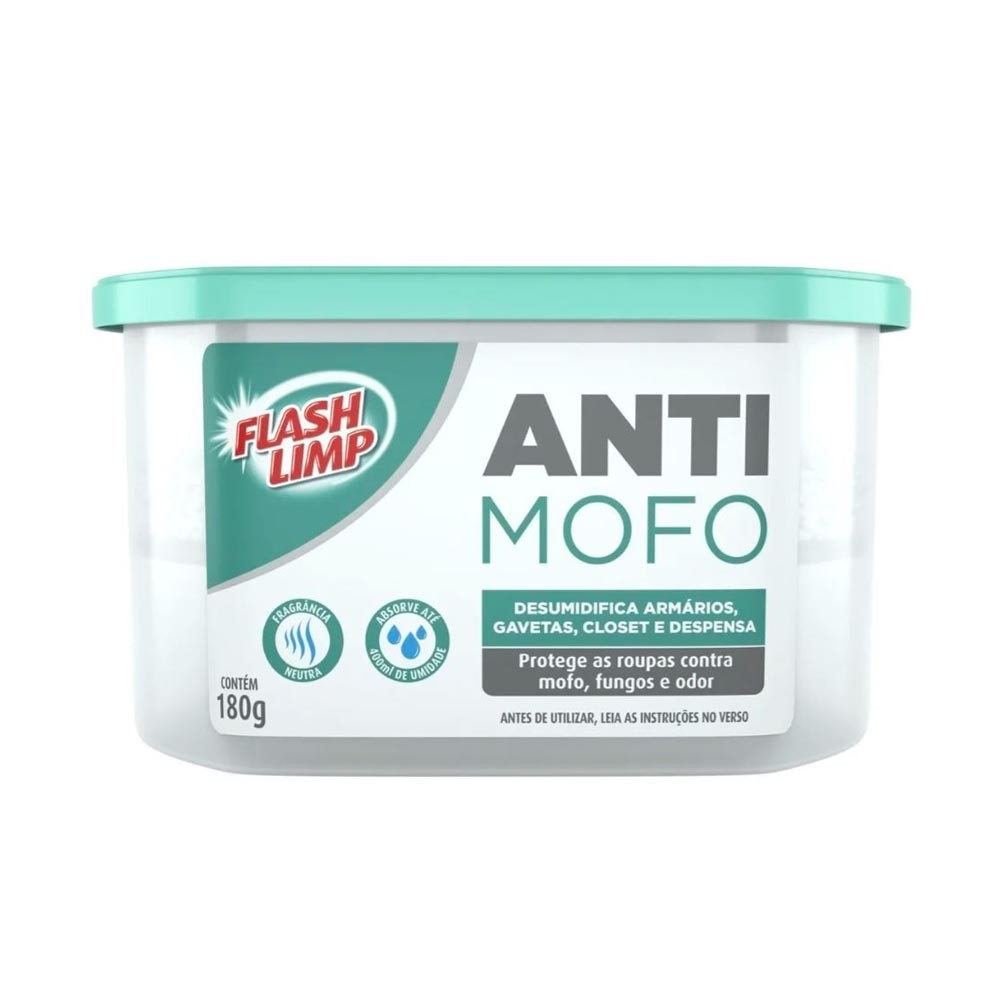 Anti Mofo Desumidificador Armário Guarda Roupa Closet 180g - Flash Limp ...