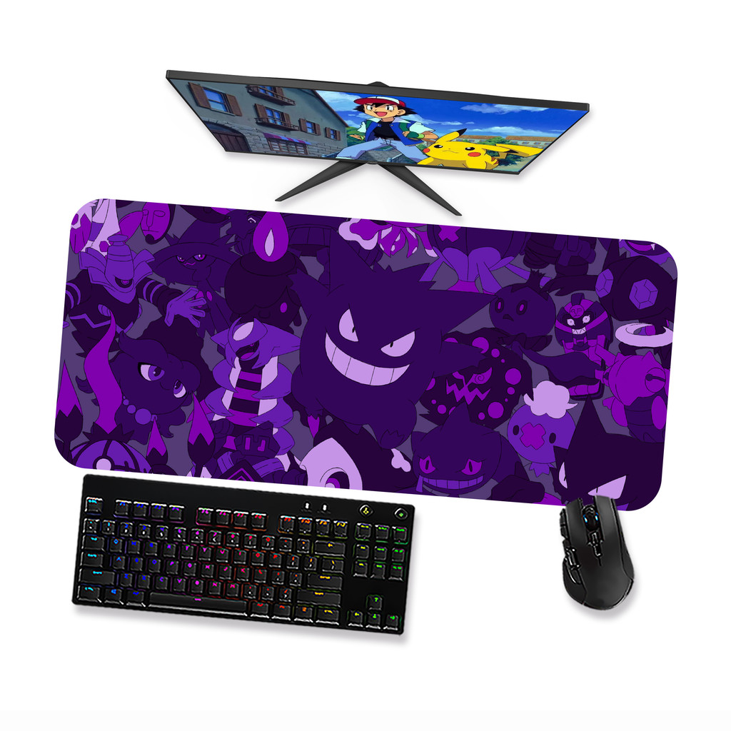 Mouse Pad Gamer POKEMONS ROXOS 1 Mousepad 90x40 80x40 60x40 70x30 45x40 ...