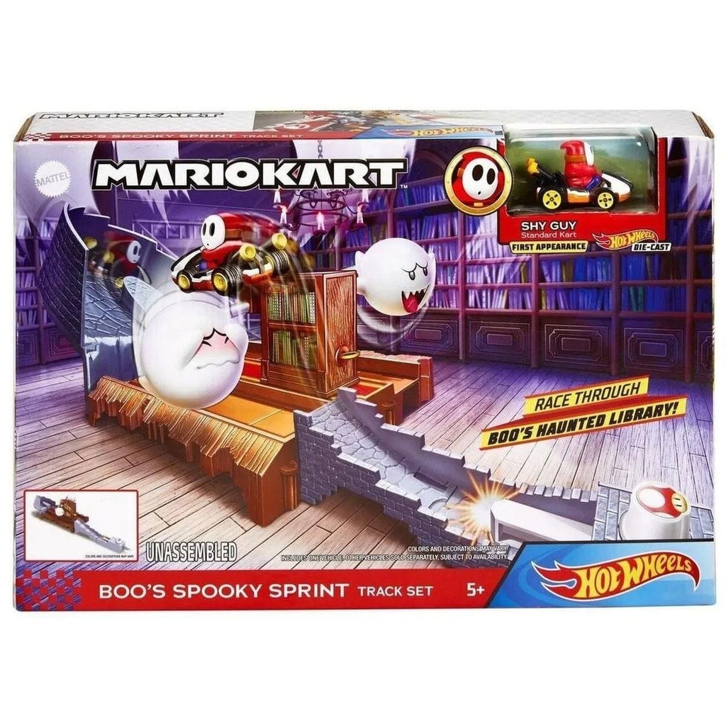 Pista Hot Wheels Mario Kart Boo - Mattel | Shopee Brasil