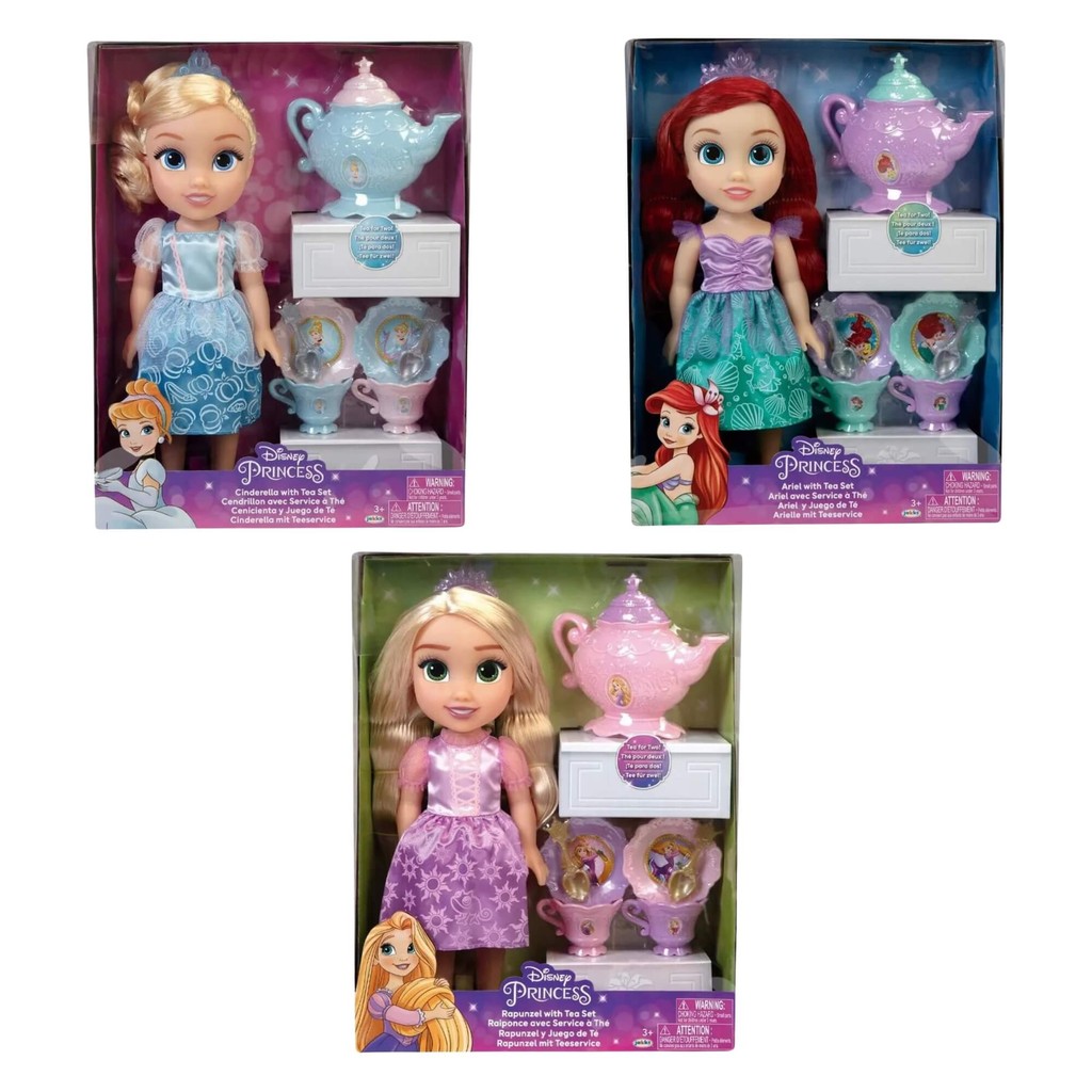 Princesas da Disney 1x Boneca Hora do Chá - MultiKids | Shopee Brasil