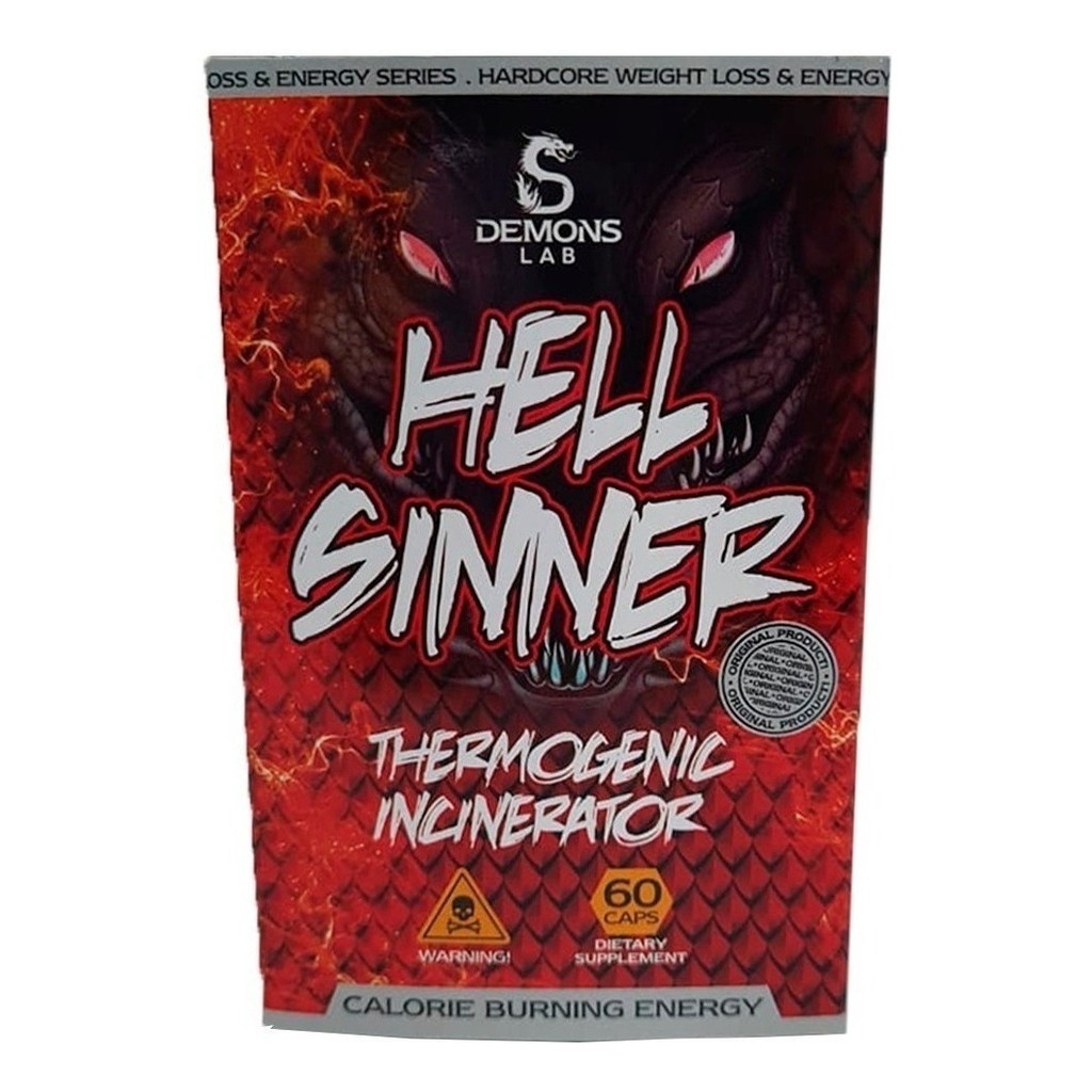 Hell Sinner 60 Caps - Demons Lab Suplemento | Shopee Brasil