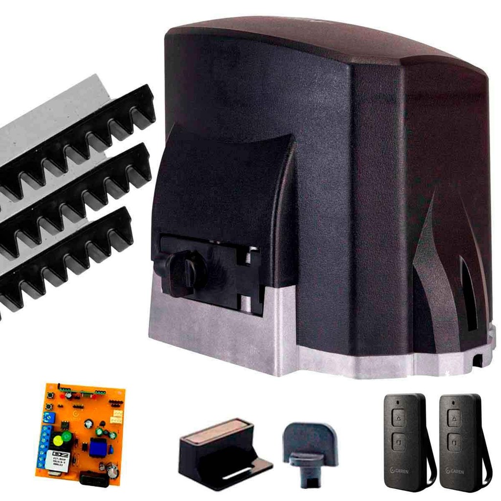 Kit Motor De Portão Deslizante KDZ FIT 1/4 Garen Automatizador De ...