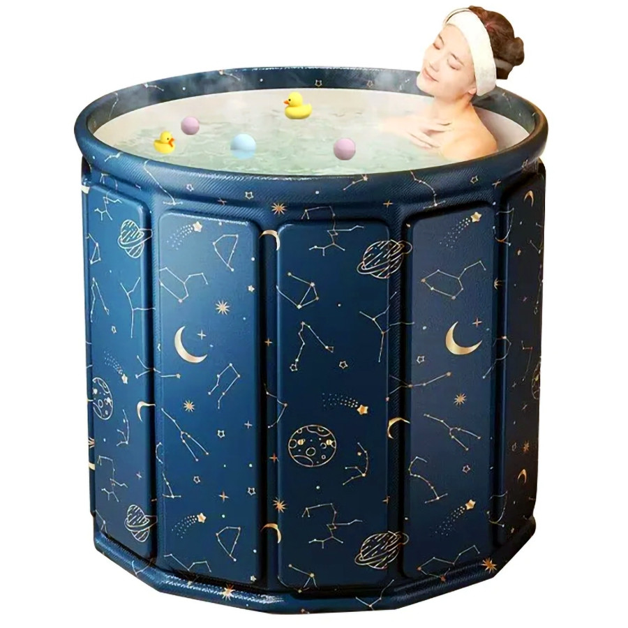 Ofurô Dobrável Portátil Reforçado 254 Litros 70cm Banheira SPA Adulto ...