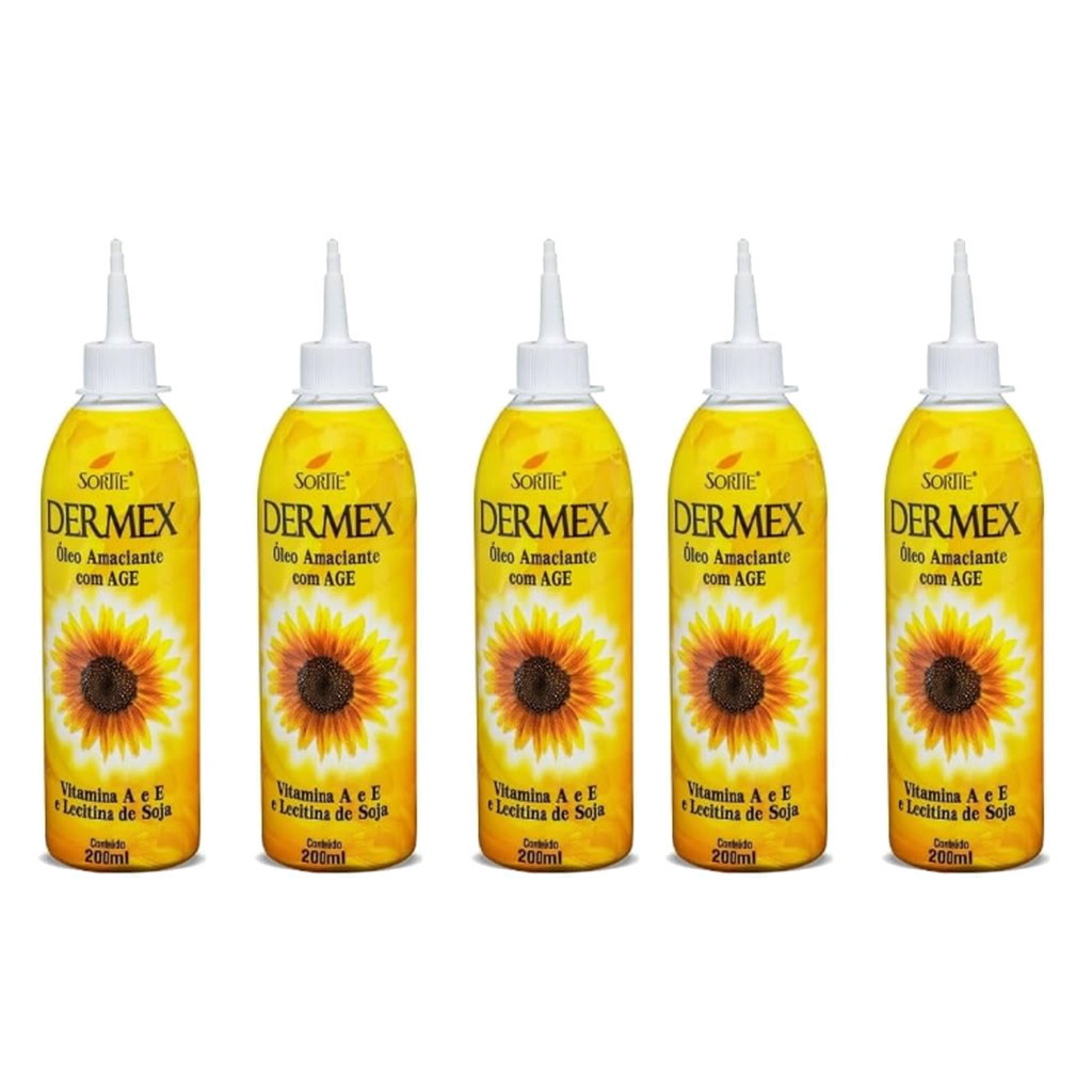 Óleo De Girassol Dermaex Age Kit 5 unidades Escaras Feridas Assaduras ...