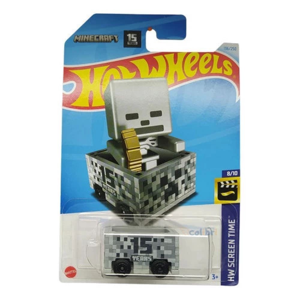 Hot Wheels Minecraft 15 Years Minecart 1:64 Mattel Htb38 | Shopee Brasil