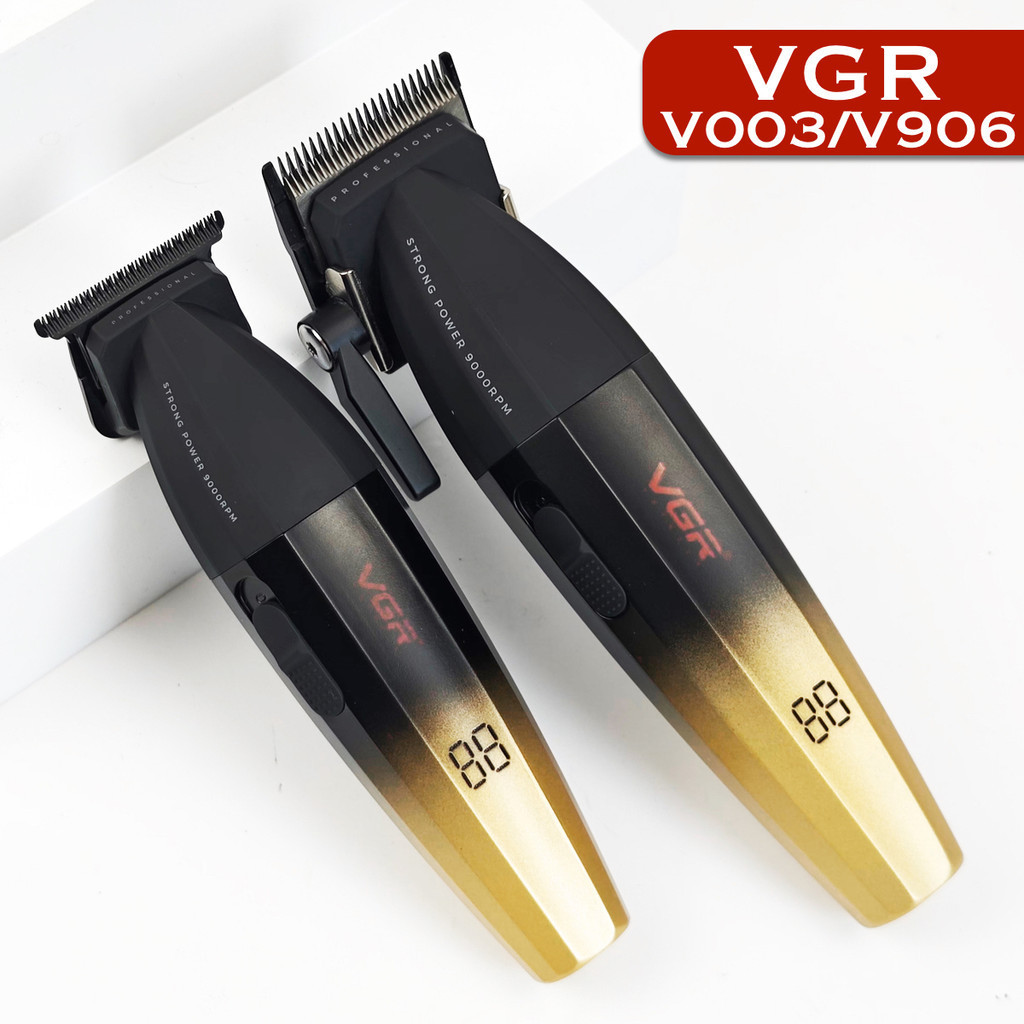 VGR V003 V906 Gold 9000RPM Aparador De Clipper Elétrico Profissional Para Acabamento De Salão De ...