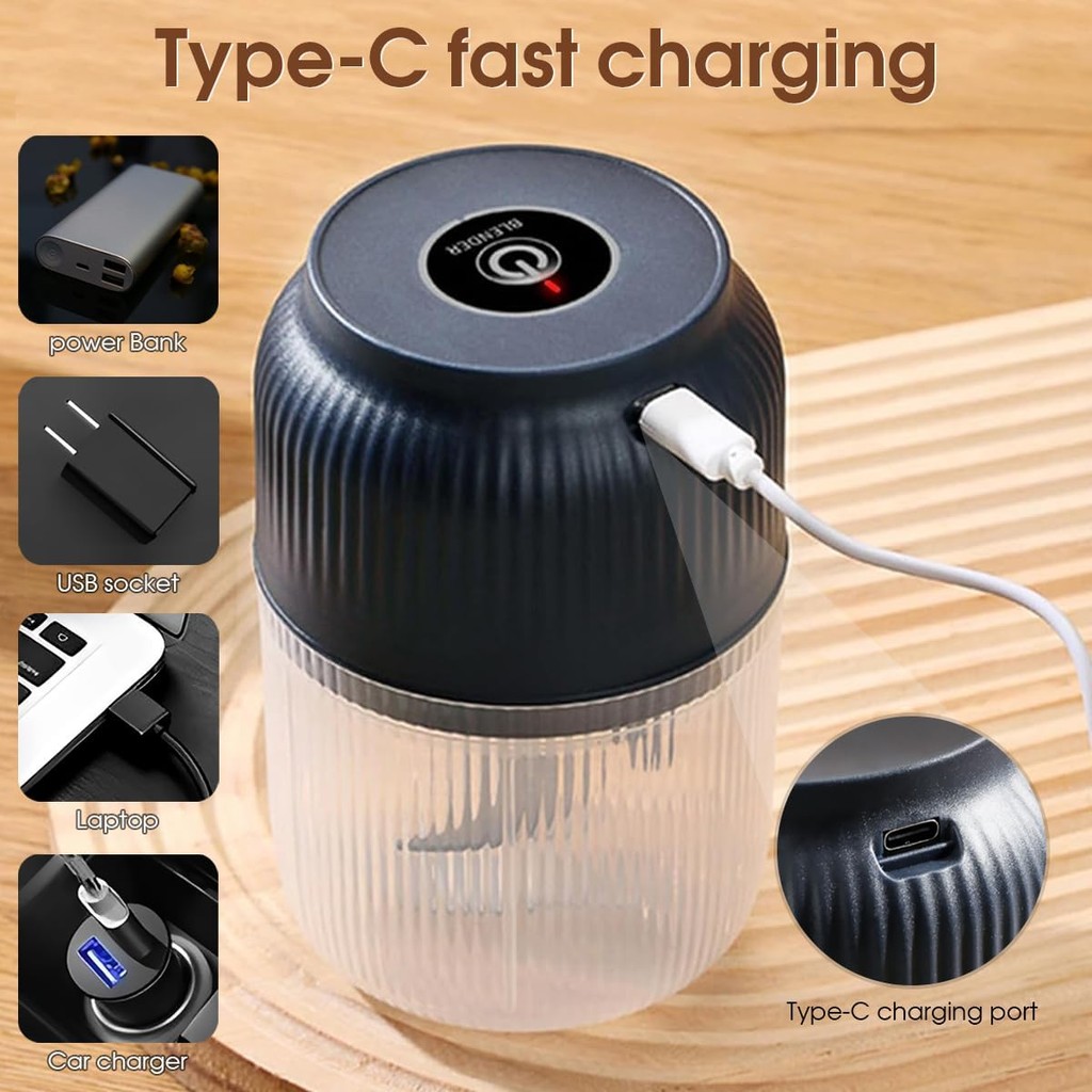 Electric Food Chopper Mini, Wireless Portable USB Charging Small ...