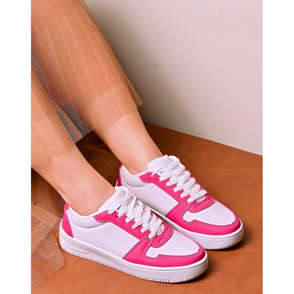 Tênis Parvaneh Feminino Casual Rosa Pink | Shopee Brasil