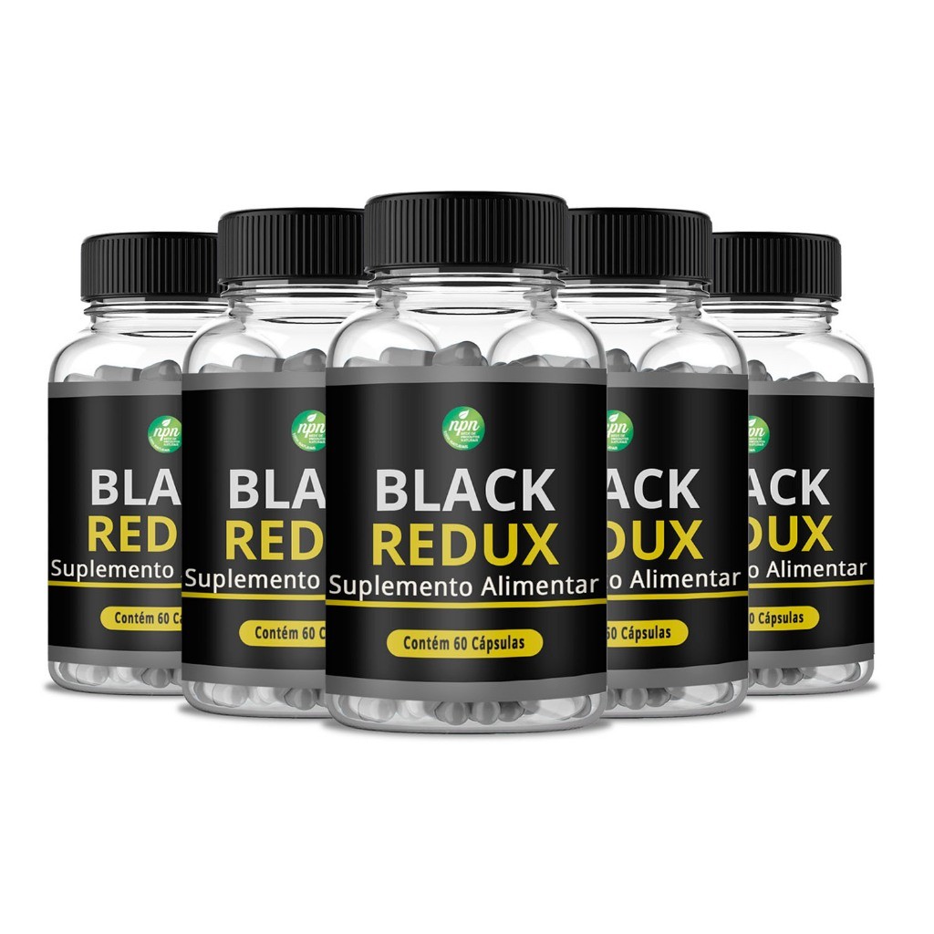 Black Redux SEM FOME - 300 Cáps 5 Potes - ORIGINAL | Shopee Brasil