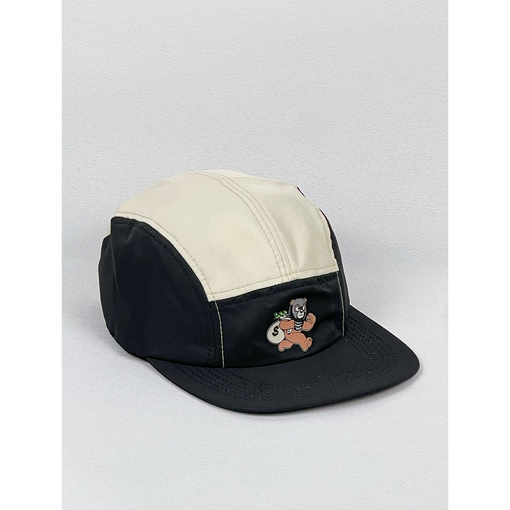 Boné 5 Five Panel Bear Robber - Preto/Creme | Shopee Brasil