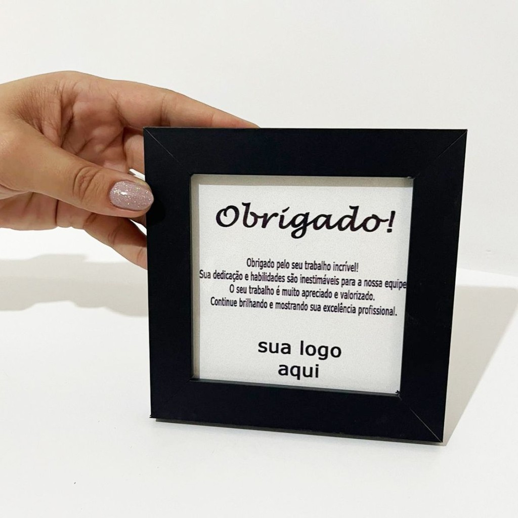 Quadro De Homenagem P/ Funcionário Colaborador 20X20cm | Shopee Brasil