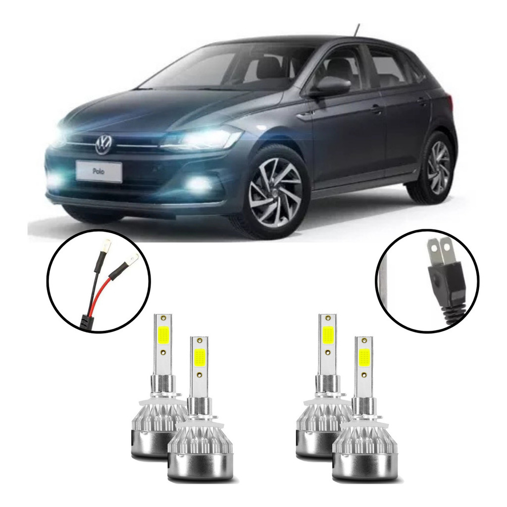 Lâmpada Led Polo 2018 A 2022 H1 H7 V10 - Efeito Xênon | Shopee Brasil