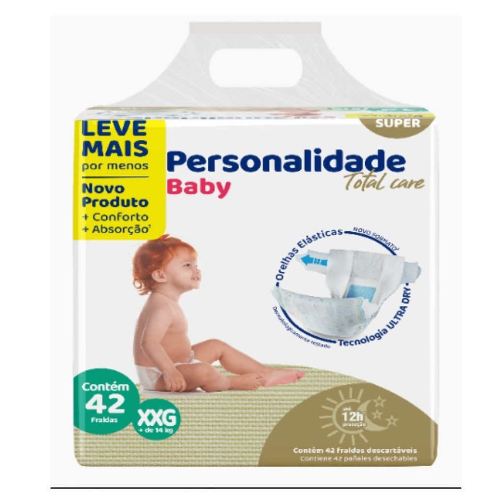 Personalidade Baby Total Care Super Bag XXG 42Un | Shopee Brasil