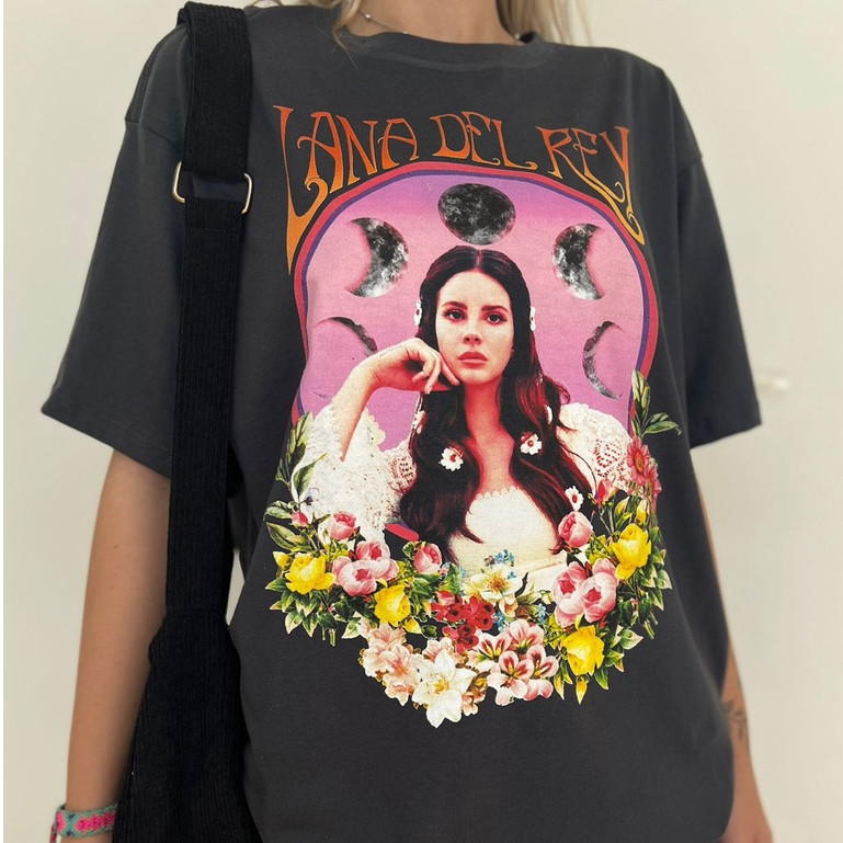Camiseta Lana Del Rey Lua | Shopee Brasil