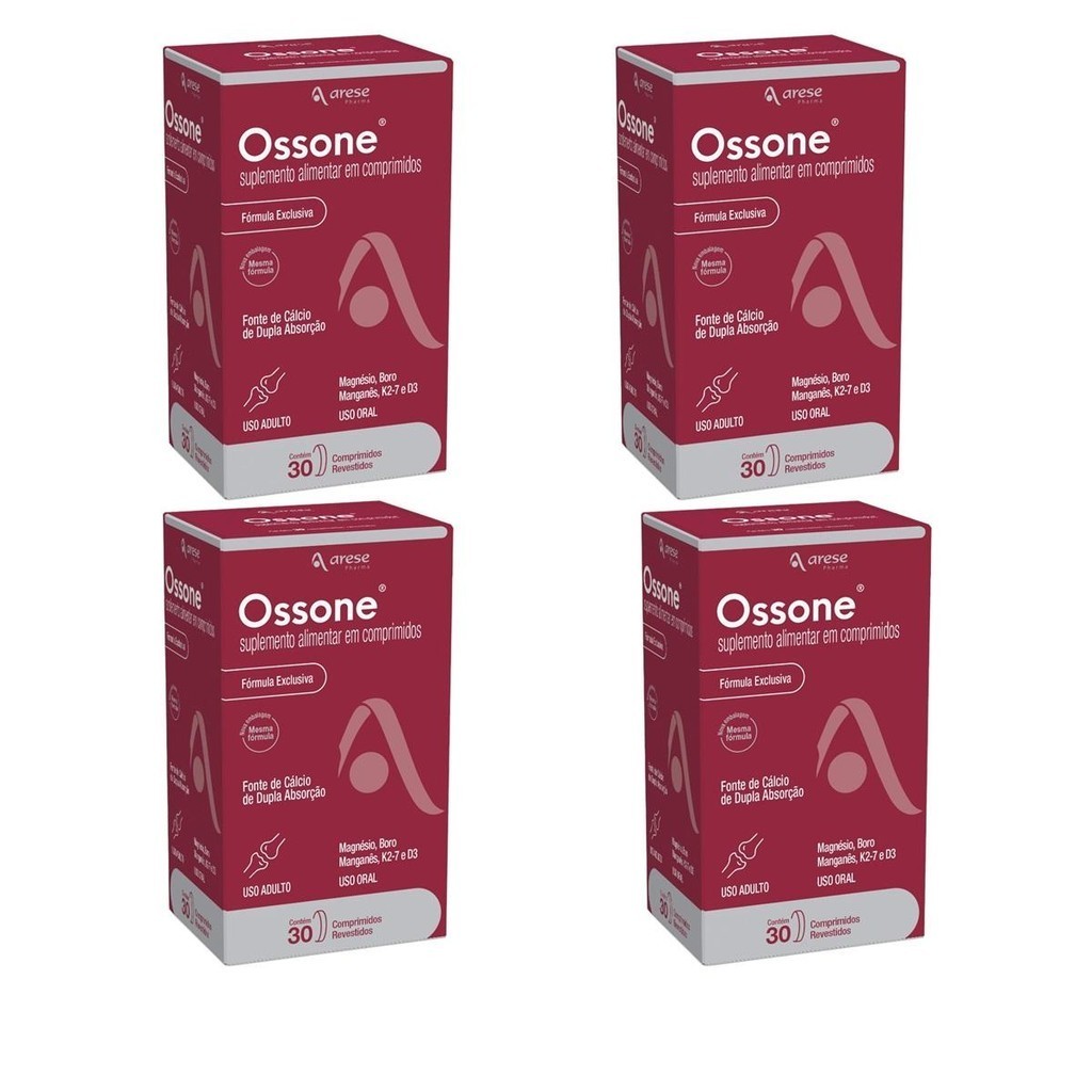 Kit Ossone Com 4 Caixas De 30 Comprimidos Cada | Shopee Brasil
