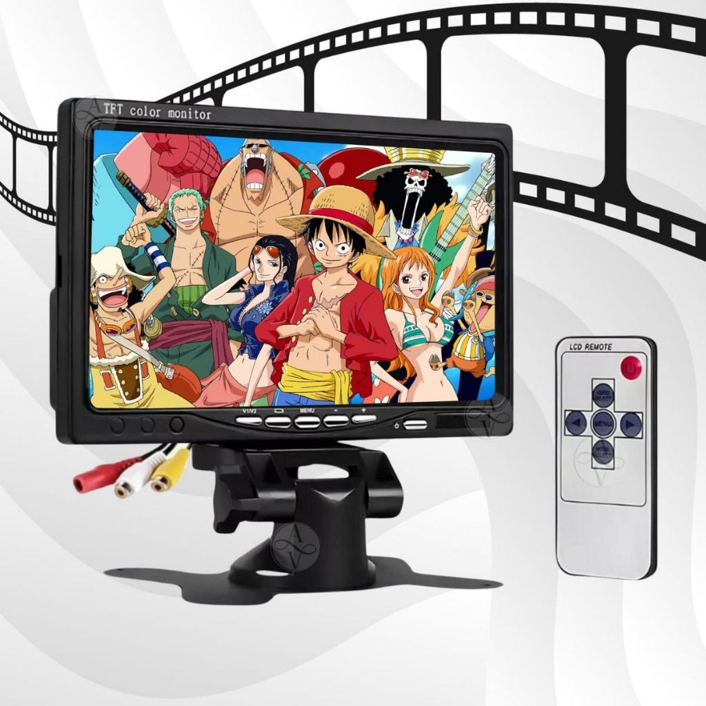 Monitor Portátil Lcd 7 Polegadas Colorido Automotivo Porteiro ...
