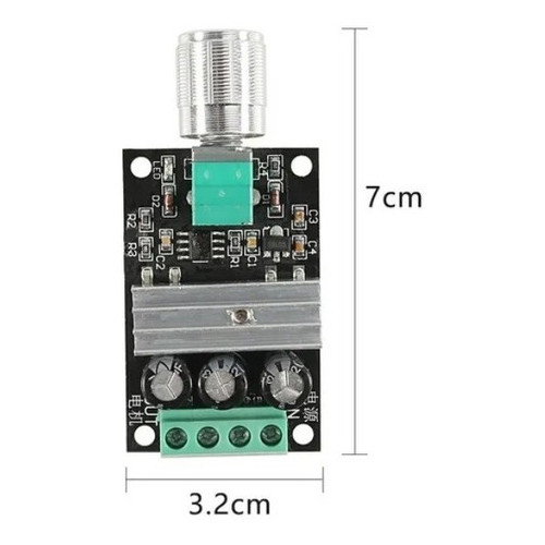 Controlador De Velocidade Motor Dc 6v 12v 24v 28v 3a Pwm 80w | Shopee Brasil