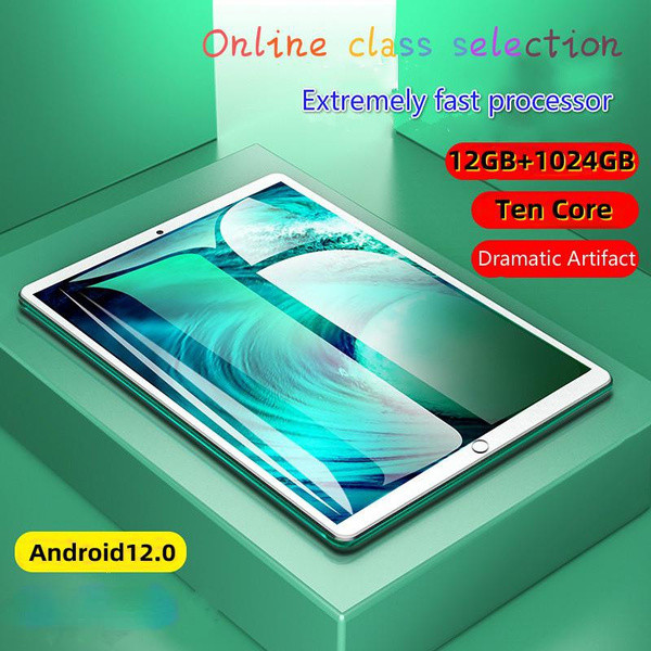 2024 Novo Android 12.0 Tablet 12GB + 1024GB Tela de 12 polegadas Tablet ...