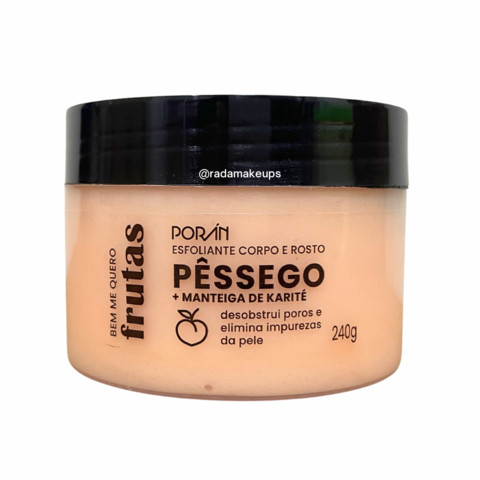 Esfoliante Corporal Poran - Pêssego 240g | Shopee Brasil