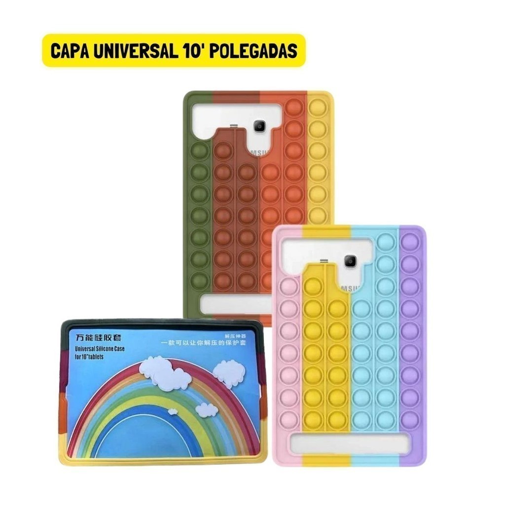 Capa Pop It Universal Para Tablets de 10' Polegadas (Envio Aleatório ...